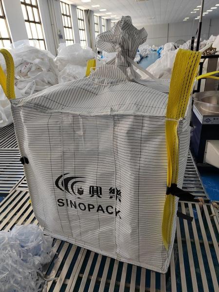 Quality Good Cold Resistance 1500kg PP Jumbo Fibc 4 Loops Un Certified Bulk Bags For Heavy-Duty Bulk Transportation for sale