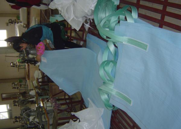 Quality Dissipative FIBC anti static bulk bags CROHMIQ blue / white for dangerous for sale