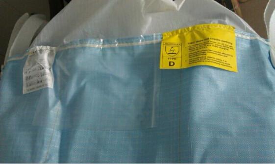 Quality Type D Fibc CROHMIQ blue / white for chemical powder transportation for sale
