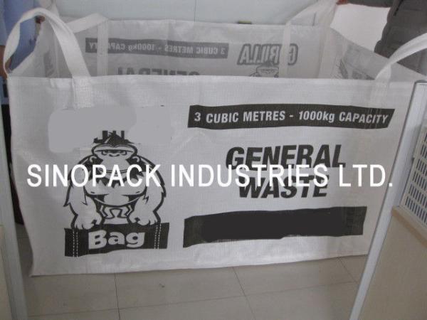 China 3 cubic meters waste bags for agricultural minerals chemicals and food supplier