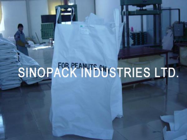 China Firewood packaging Peanut big bags FIBC with ventilated polypropylene fabric supplier