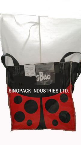 China 1 Tonne Agricultural seeds FIBC big bags BOPP film coated outside supplier