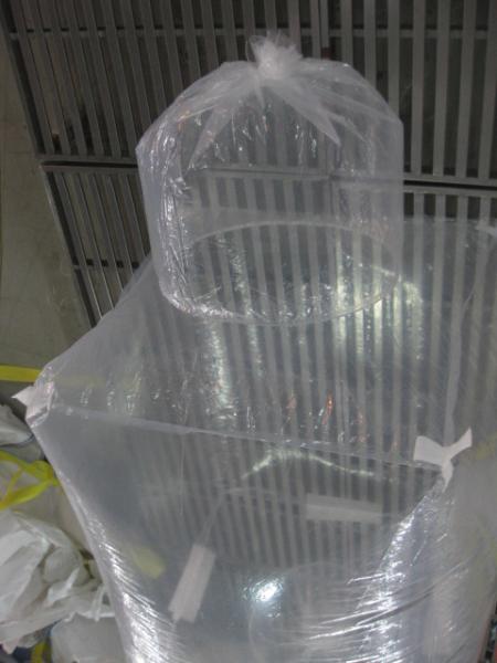 Quality Transparent 3mil 6mil Thickness Form Fit PE Big Bag Liner Of LLDPE/LDPE for sale