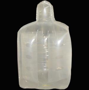 China Clear PE Liner Bag With Fins And Sewed Attachment , SGS / CPTC Certificate for sale