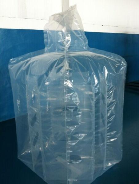 China Large 4mil 6mil Thickness PE Square Baffle Liners Attached To Big Bags supplier
