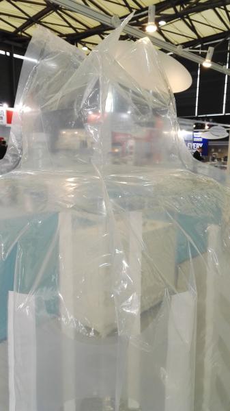 Quality Cement Shipping Transportation Transparent PE Liner Bag With Baffled Constructio for sale