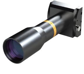 China 1/1.8＂ Oblique Telecentric Lens C Mount 208mm WD Low Telecentricity for sale