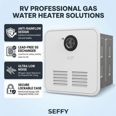 China Auto Drain Anti Freeze Campervan LPG Water Heater Rainproof 65000-80000 BTU for sale