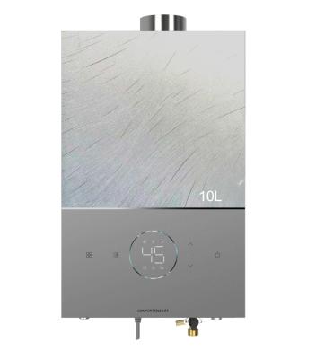 China 10L Natural Gas Instant Water Heater Stainless Steel Heat Exchanger Wall-Mounted Forced Exhaust Portable for sale