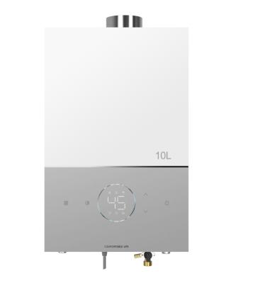 China 10L Tankless Instant Gas Water Heater Touch Control Natural Gas for Household Use for sale
