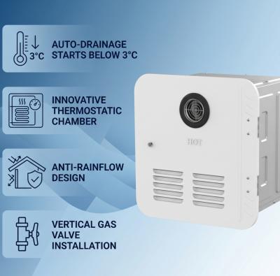 China 65K-80K BTU Instant Tankless Gas Water Heater For Rv 12V Propane Water Heater for sale