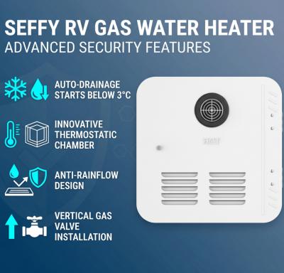 China RV Tankless Water Heater Propane 65000BTU RV On Demand Water Heater 12VDC For Trailer Campervan for sale