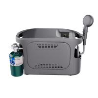 China Portable Gas Water Heater 10kW 6L/min Outdoor Propane Shower with 40L Reservoir for sale