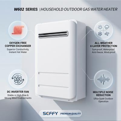 China Moisture Protection Outdoor Gas Hot Water Heater 4.23gal Home Bathroom Solution for sale