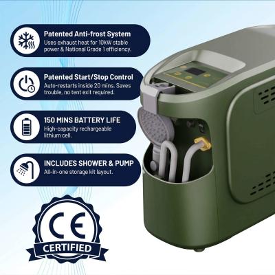 China Leak Proof Camping Gas Water Heater Gas Camping Shower For Winter for sale
