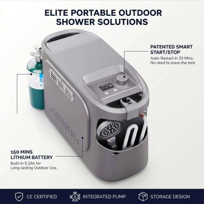China Eco Friendly Portable Gas Water Heater Mobile Propane Camp Shower Kit For Road Trips for sale