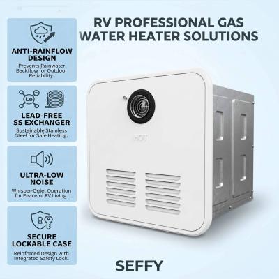 China RV Instant Hot Water Heater Propane Off Grid Caravan Geyser 45dB Low Noise for sale