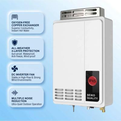 China LPG/NG Gas Water Heater Outside Tankless Exterior Gas Water Heater Easy Operation for sale