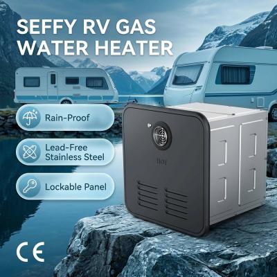 China Energy Saving Portable Tankless Gas Water Heater with Stainless Steel for Caravan Motorhome and RV Use CE Approved for sale