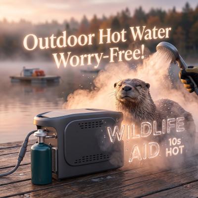 China Portable Gas Water Heater with 10kW Power 180-Min Battery Life and Copper Heat Exchanger for Dog Washing and Outdoor Shower for sale