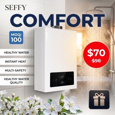 China Cheap Price Wall Mounted Gas Boiler LPG Instant Water Heater 10s Hot Shower Middle East Africa South America Hot Water System for sale