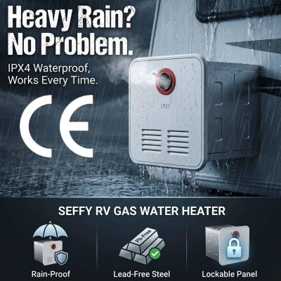 China IPX4 Waterproof RV Propane Water Heater for Heavy Rain Camper Caravan Use for sale