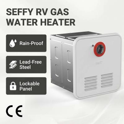 China White Panel RV Propane Water Heater with Rain-Proof Shell and Lockable Access Door for sale