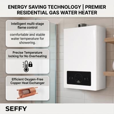 China Energy Saving Residential LPG Gas Water Heater with Intelligent Flame Control for sale
