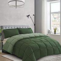 China Tumble Dryable Bicolor Soft Microfiber Comforter Reversible Microfiber Quilt Set for sale