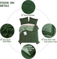 China Tumble Dryable Bicolor Soft Microfiber Comforter Reversible Microfiber Quilt Set for sale