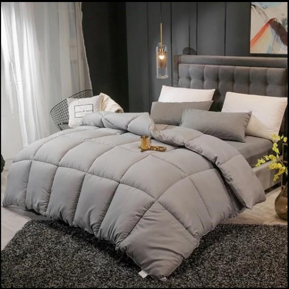 Quality All Season White Microfiber Polyester Comforter Hollow Fiber Quilt Cover Sets for sale