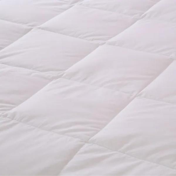 Quality White Home King Size Solid Microfiber Comforter With Piping Duvet Quilt for sale