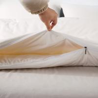Quality Polyester Fill White Four Seasons Comforter Set Hypoallergenic Zipper Comforter for sale
