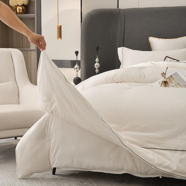 Quality White Zipper 4 Season Comforter Machine Washable Hypoallergenic Bedding Set for sale