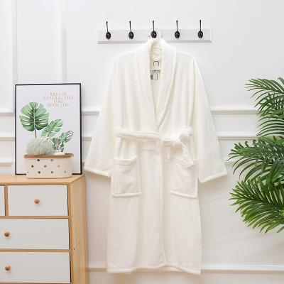 China Breathable Knitted Waffle Bathrobe Quick Dry Thermal Waffle Knit Robes For Women Men for sale