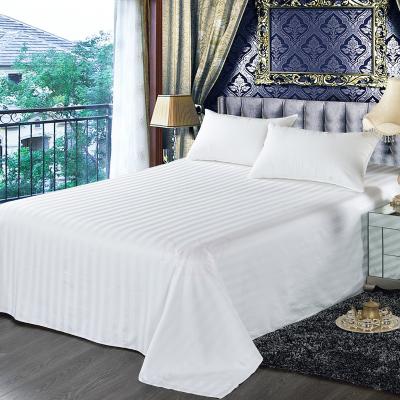 Cina Set di lenzuola a strisce di cotone blu bianco con caratteristica ipoallergenica in vendita