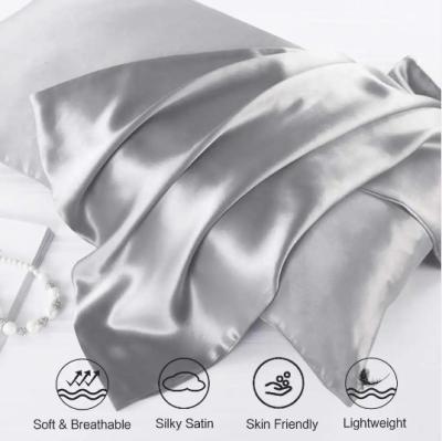 China Soft Satin Bedding Pillow Case Set Moisture Wicking Bedding Pillow Protector Covers for sale