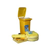 Quality 240L Wheeled Bin Chemical Spill Kits For Acids And Caustics for sale