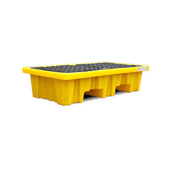 Quality 2 Drum Secondary Containment Poly Spill Containment Pallet 150 Litre For for sale