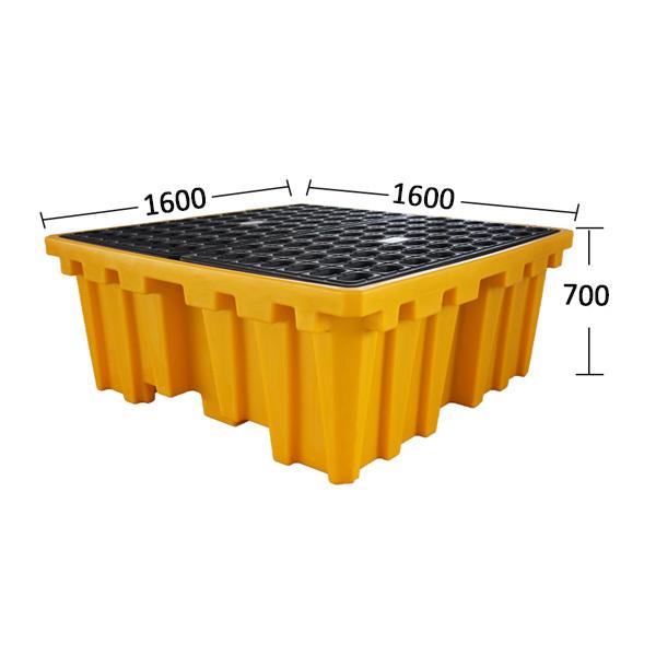 Quality 1100 Litre Industrial IBC Poly Drum Spill Containment Pallet For Hazardous for sale