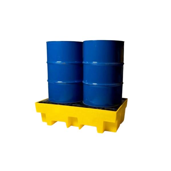 Quality 2 Drum Secondary Containment Poly Spill Containment Pallet 150 Litre For for sale