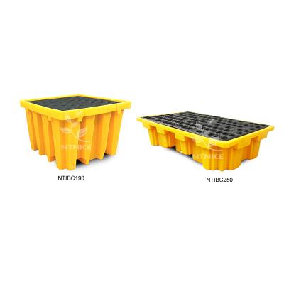 China Heavy Duty 1100 Litre Industrial IBC Spill Containment Pallets 1600x1600x700mm for sale