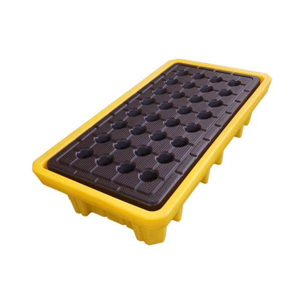 Quality 2 Drum Secondary Containment Poly Spill Containment Pallet 150 Litre For for sale