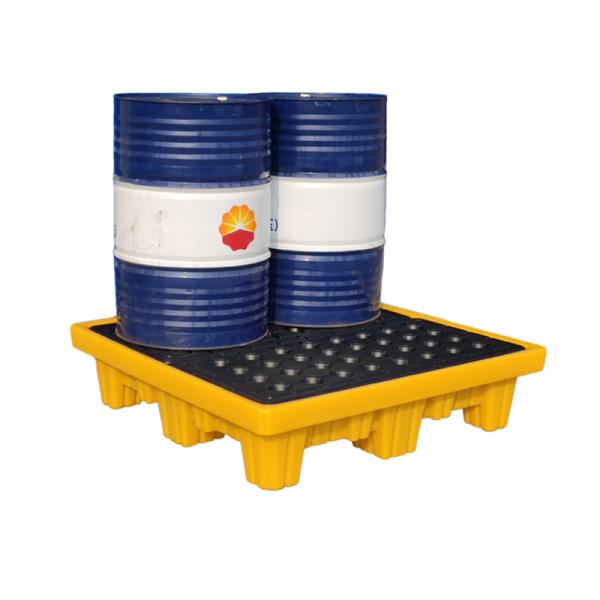 Quality CE 4 Drums Spill Containment Pallet HDPE Secondary Containment Polyethylene for sale