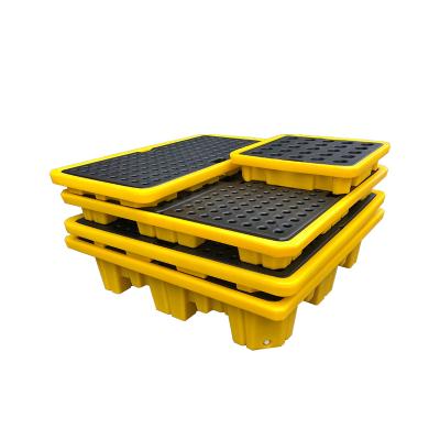 China Heavy Duty 1100 Litre Industrial IBC Spill Containment Pallets 1600x1600x700mm for sale