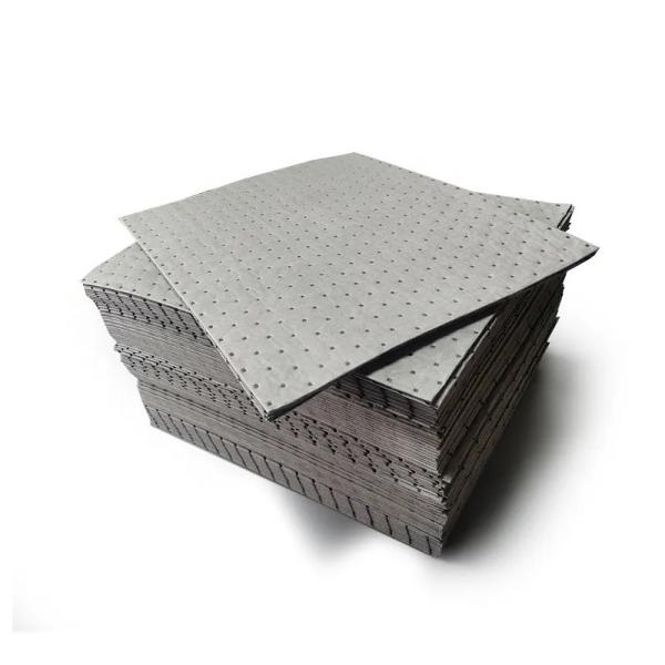 Quality High Absorbency Grey Universal Spill Absorbent Sheet For General Purpose Pads for sale