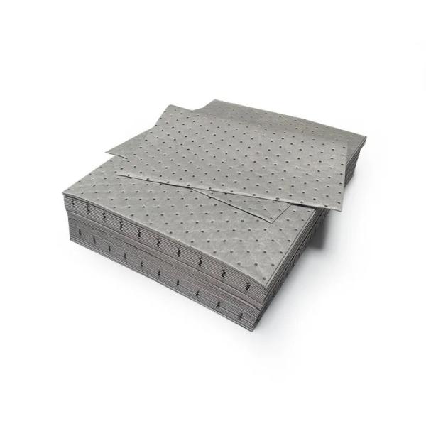 Quality High Absorbency Grey Universal Spill Absorbent Sheet For General Purpose Pads for sale
