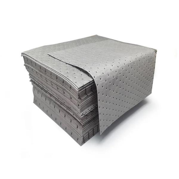 Quality High Absorbency Grey Universal Spill Absorbent Sheet For General Purpose Pads for sale