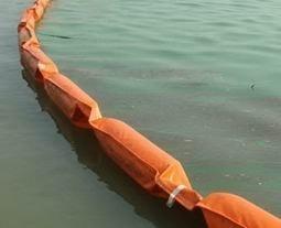 Quality 20m PVC Floating Containment Barrier For Marine Port Harbor Flood Control for sale