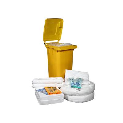 China 120L Oil Only Spill Kits Wheelie Bin For Hydrocarbons for sale